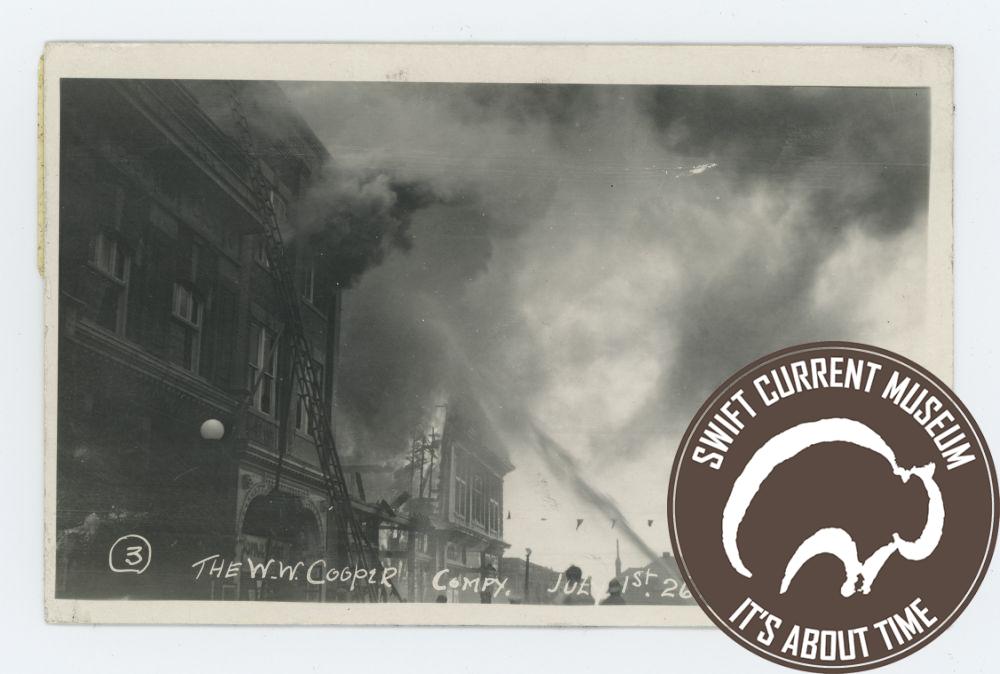 Swift Current Museum : Image/Video/Sound : W W Cooper Store Fire, Swift ...