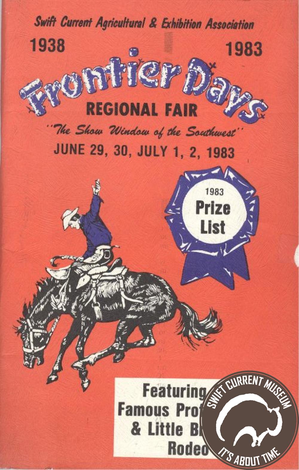 Swift Current Museum : Artefact : Frontier Days Program (1983) [2000.36.10]
